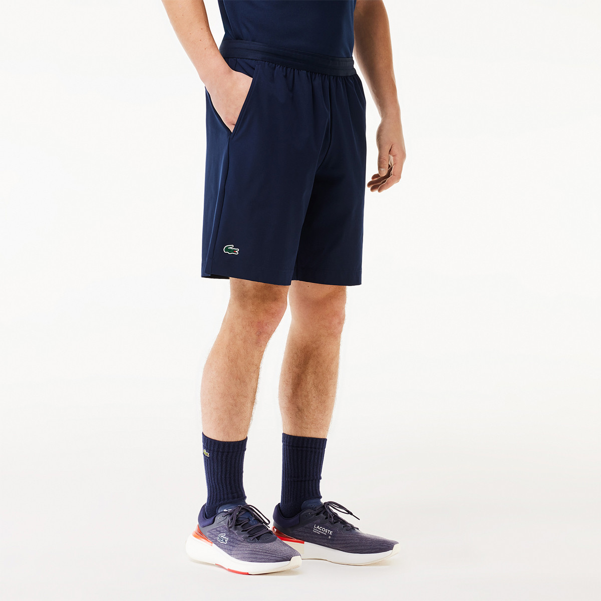 Mens navy lacoste shorts store