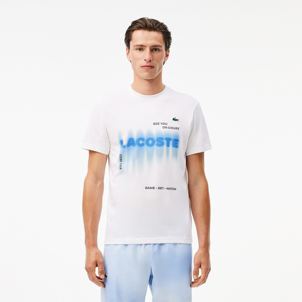 T SHIRT LACOSTE TRAINING MEDVEDEV LACOSTE Homme Vetements Tennispro